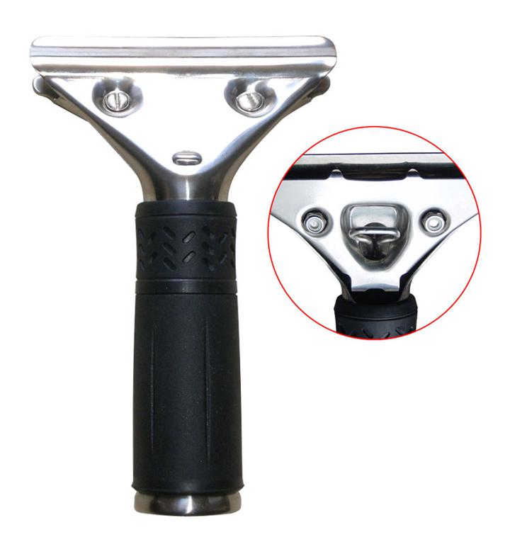 Squeegee Handle- Stainless Steel Rubber Grip- Clip -China – My Store